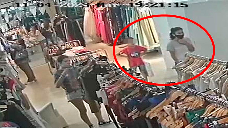 “Mechera” y su hijo de 8 años robaron 15 jeans de una tienda en cuatro ...