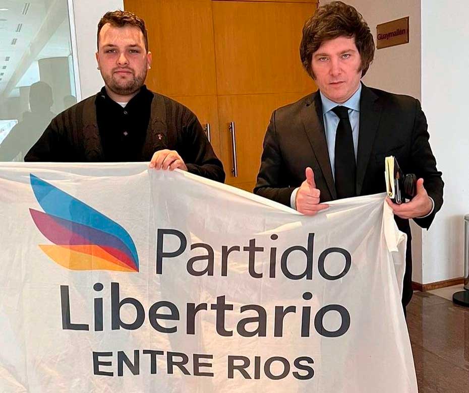 Tiene 24 años, fundó el Partido Libertario de Entre Ríos y está ...
