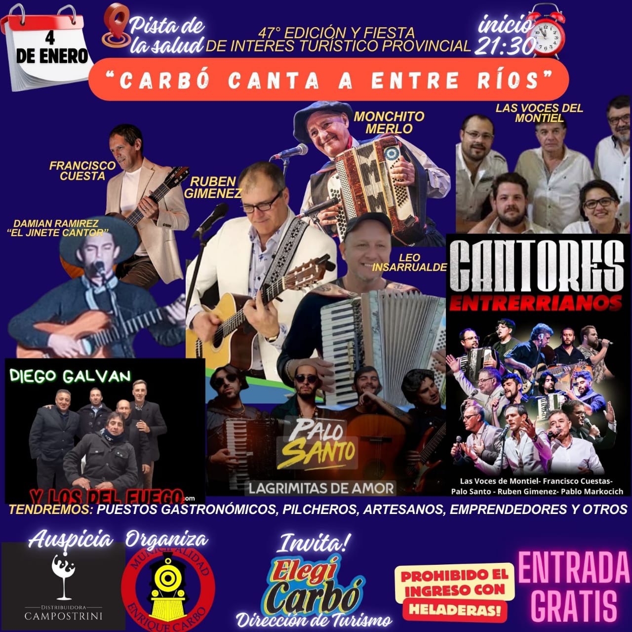 "Carbó canta a Entre Ríos" ya tiene fecha