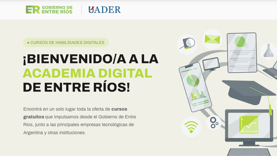 Entre Ríos lanzó Academia Digital, una plataforma con toda la oferta de ...